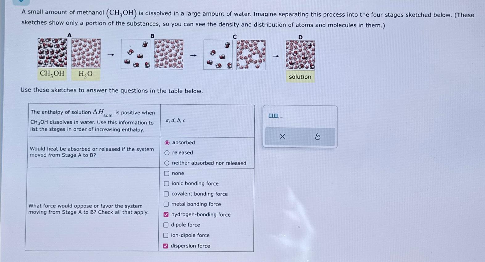 Solved A small amount of methanol (CH3OH) is dissolved in a | Chegg.com Solved A small amount of methanol (CH3OH) is dissolved in a | Chegg.com