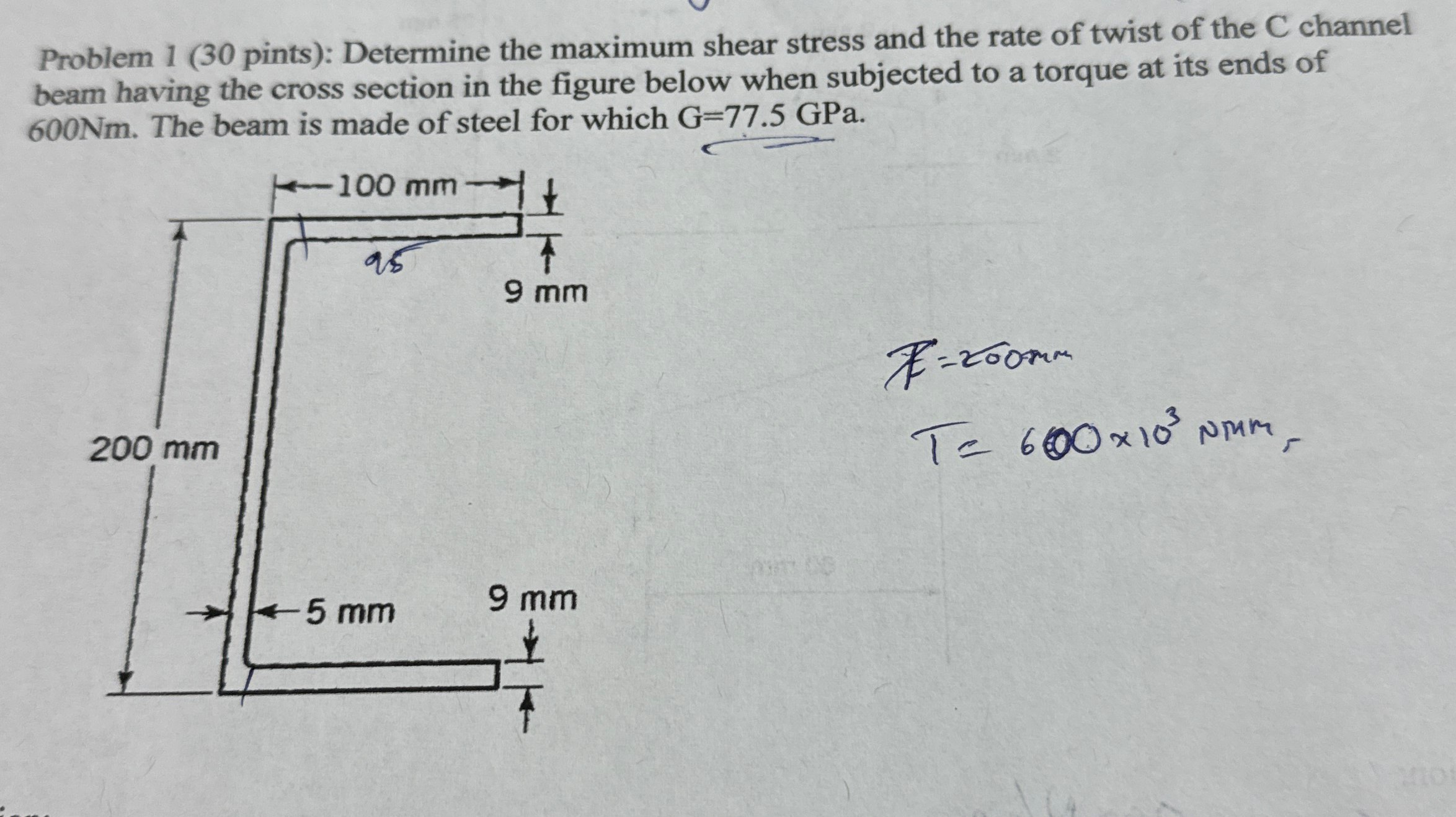 Solved Problem 1 (30 pints): Determine the maximum shear | Chegg.com Solved Problem 1 (30 pints): Determine the maximum shear | Chegg.com