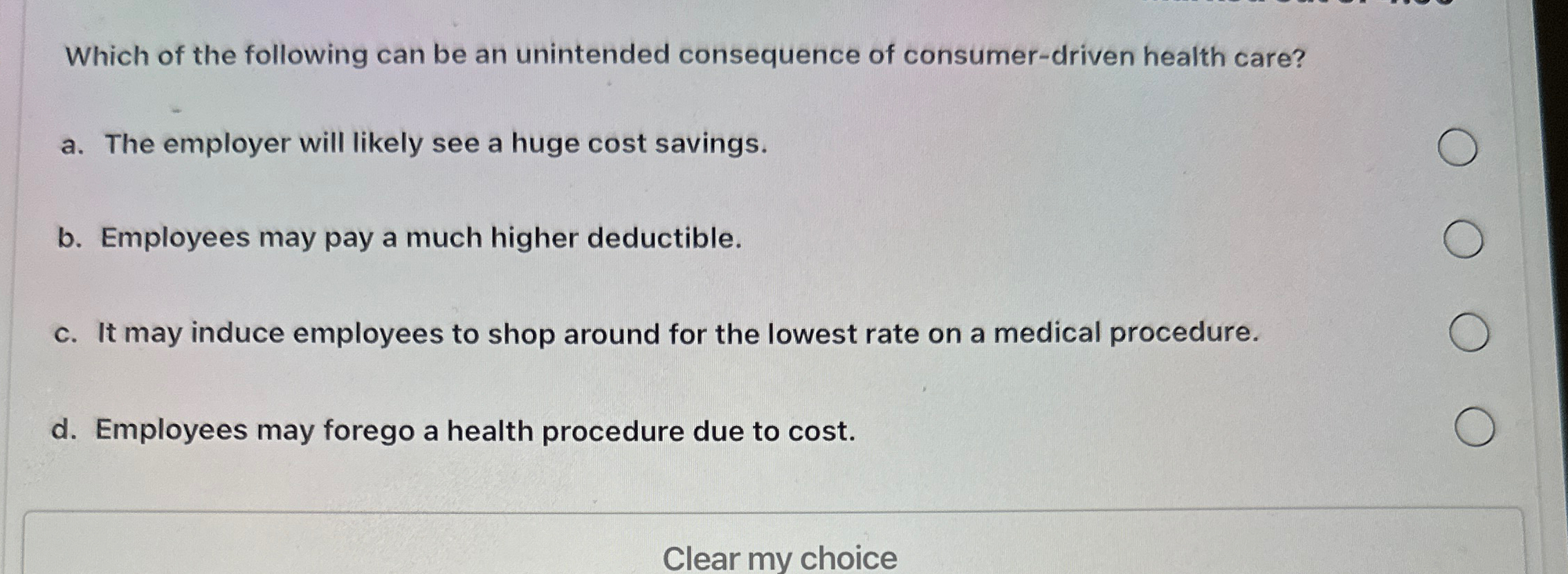 Solved Which of the following can be an unintended | Chegg.com