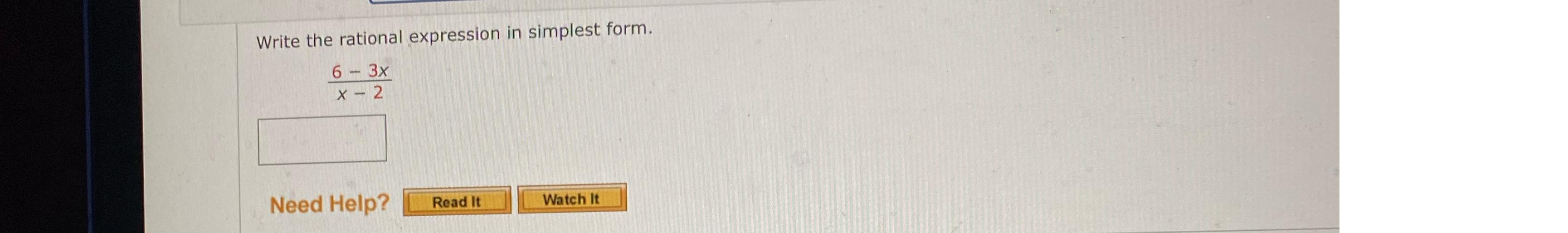 Solved Write the rational expression in simplest | Chegg.com