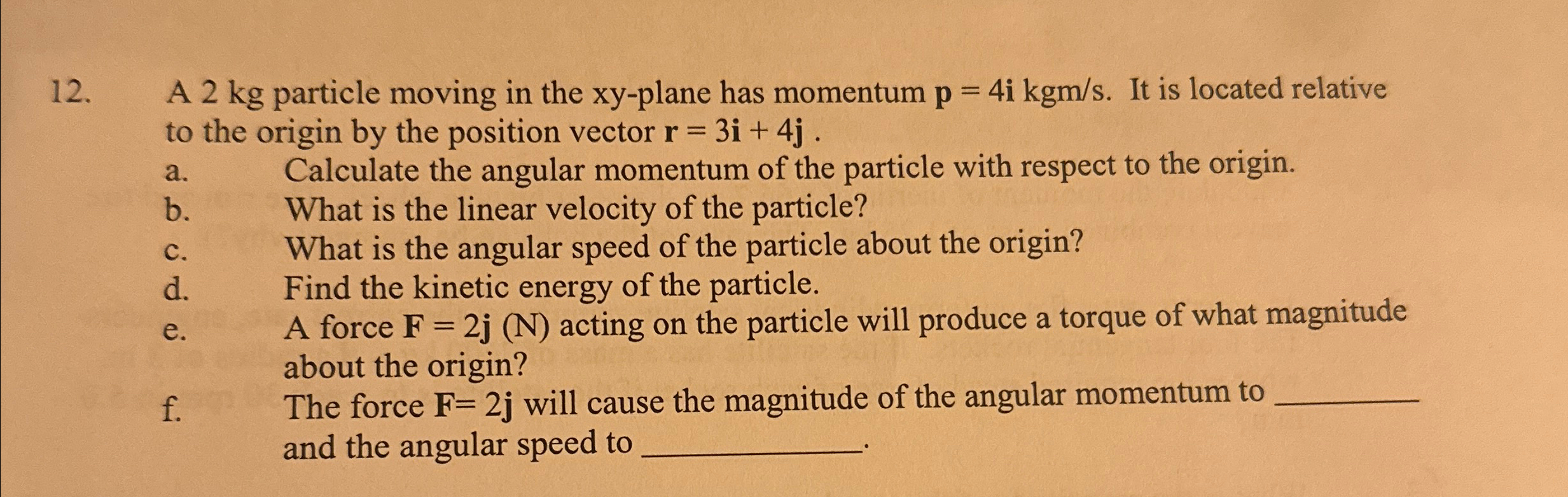 Solved A 2kg ﻿particle moving in the xy-plane has momentum | Chegg.com