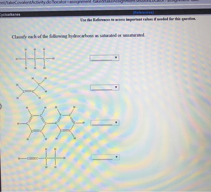 Solved Classify each of the following hydrocarbons as an: | Chegg.com