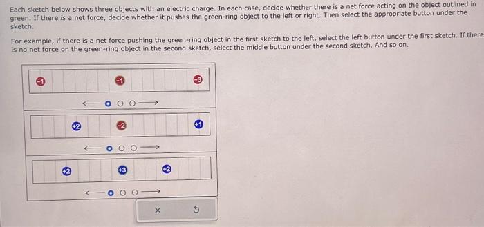 Solved Each sketch below shows three objects with an | Chegg.com