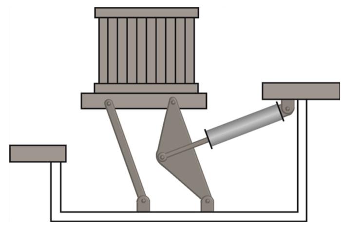 Solved For the lifting platform mechanism shown, is it | Chegg.com