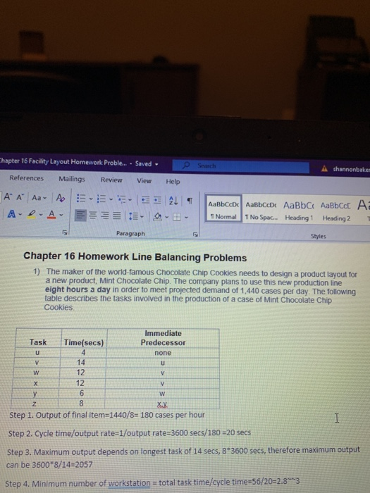 Solved step 5. assign tasks to workstationstep 6 compute | Chegg.com