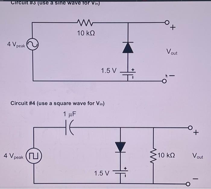 Solved Lab 5 - Clippers \& Clampers Build each circuit | Chegg.com