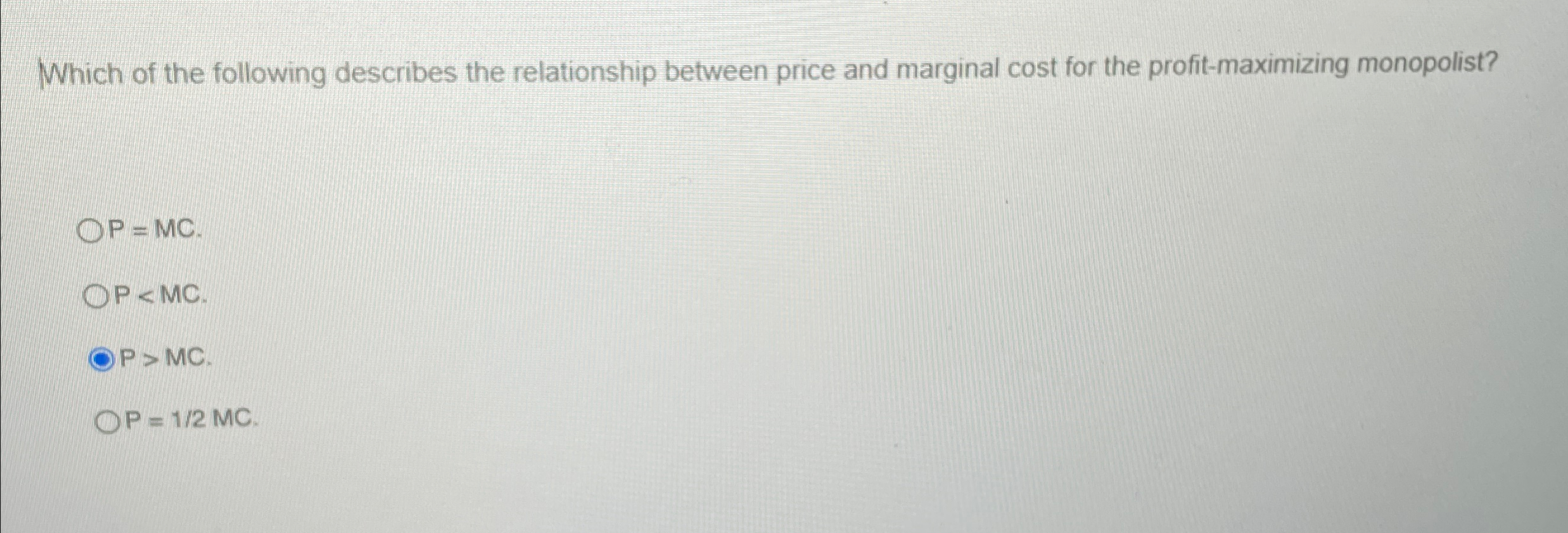 Solved Which of the following describes the relationship | Chegg.com