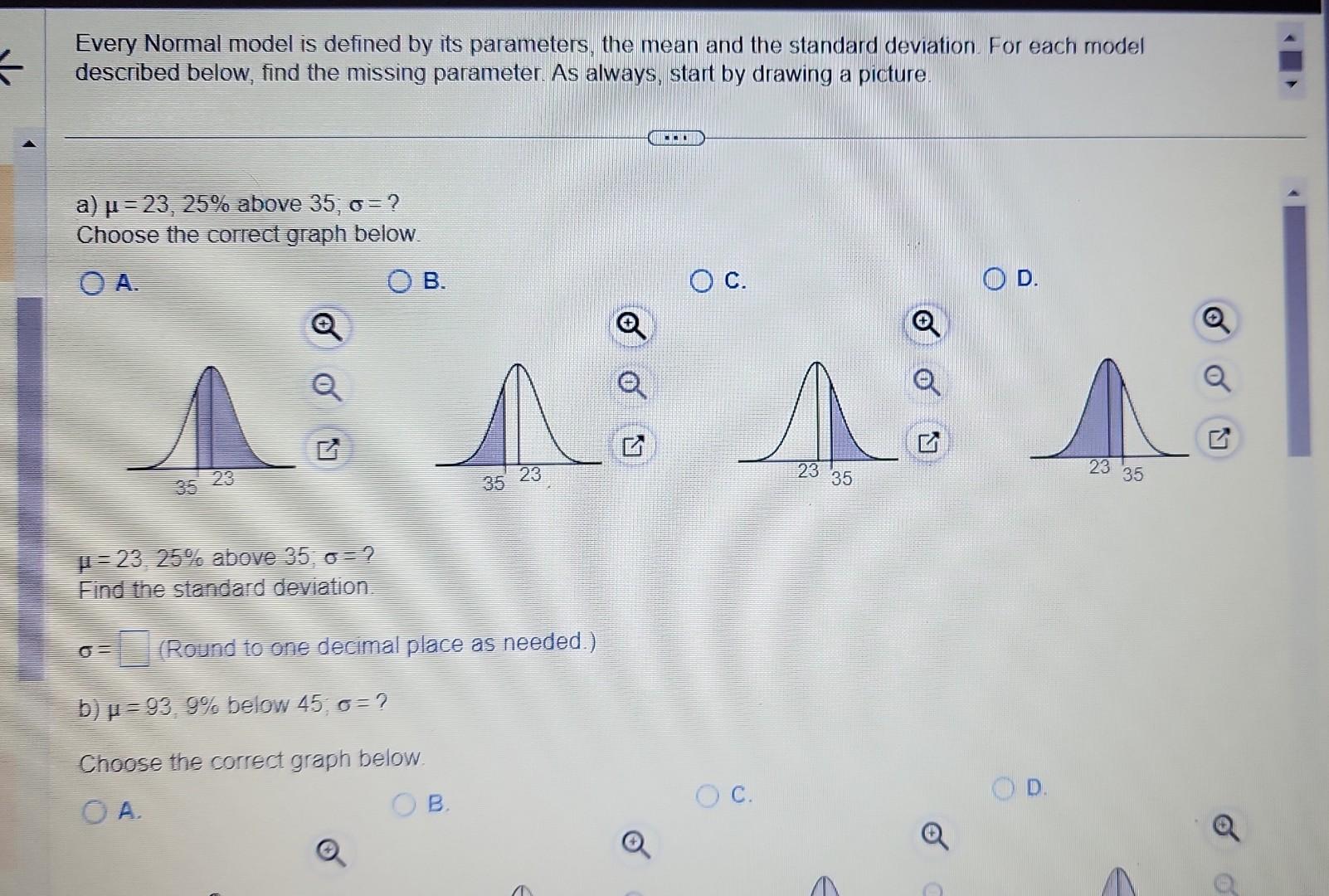 Solved Every Normal model is defined by its parameters, the | Chegg.com