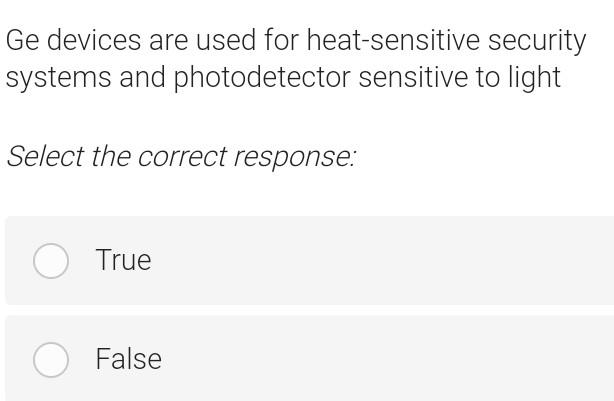 Solved Ge devices are used for heat-sensitive security | Chegg.com