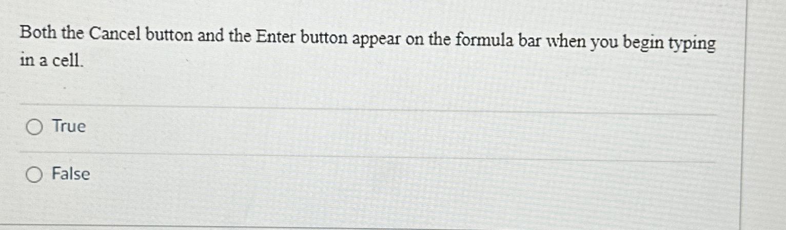 Solved Both the Cancel button and the Enter button appear on | Chegg.com