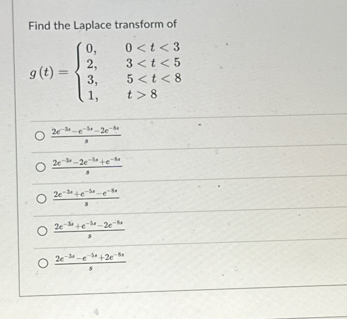 Solved Find the Laplace transform | Chegg.com