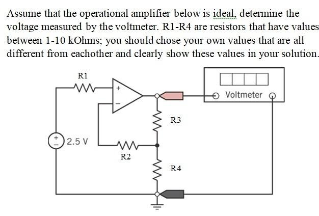 Solved Assume that the operational amplifier below is ideal, | Chegg.com