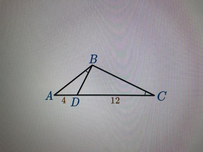 Solved Identify two similar triangles in the figure , and | Chegg.com