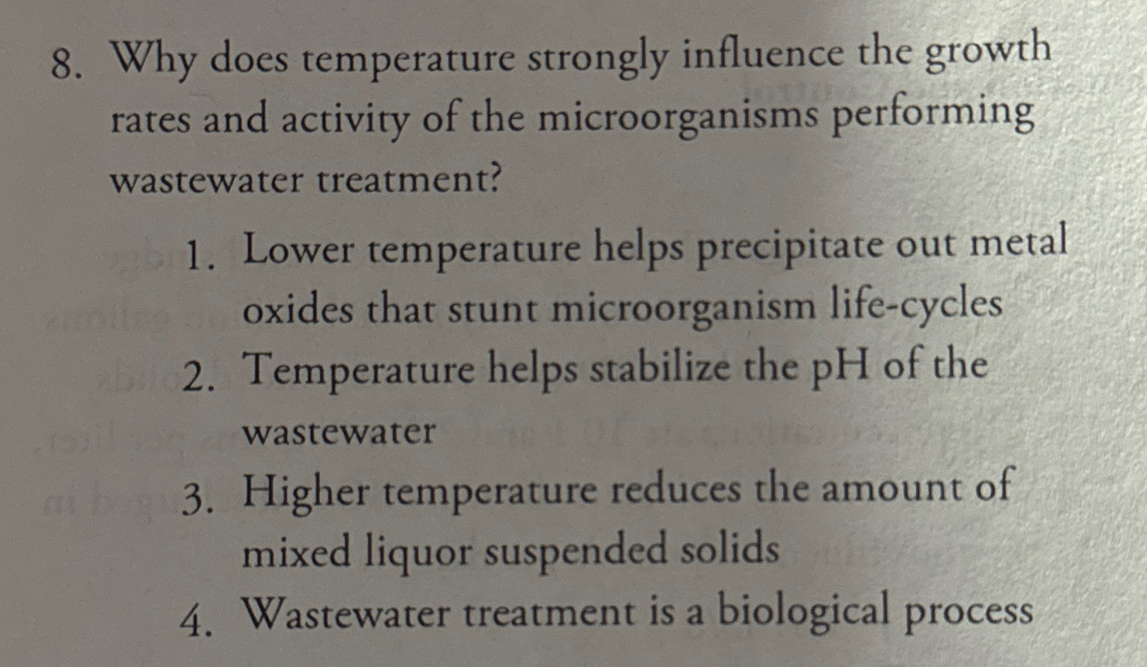 Solved Why does temperature strongly influence the growth | Chegg.com