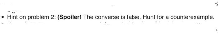 Solved Prove the converse of the statement in the exercise | Chegg.com