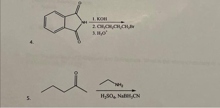 Solved 1. NaN3 2. LiAlH4 3. H2O1. KOH CH3CH2CH2CH2Br 3. H3O+ | Chegg.com