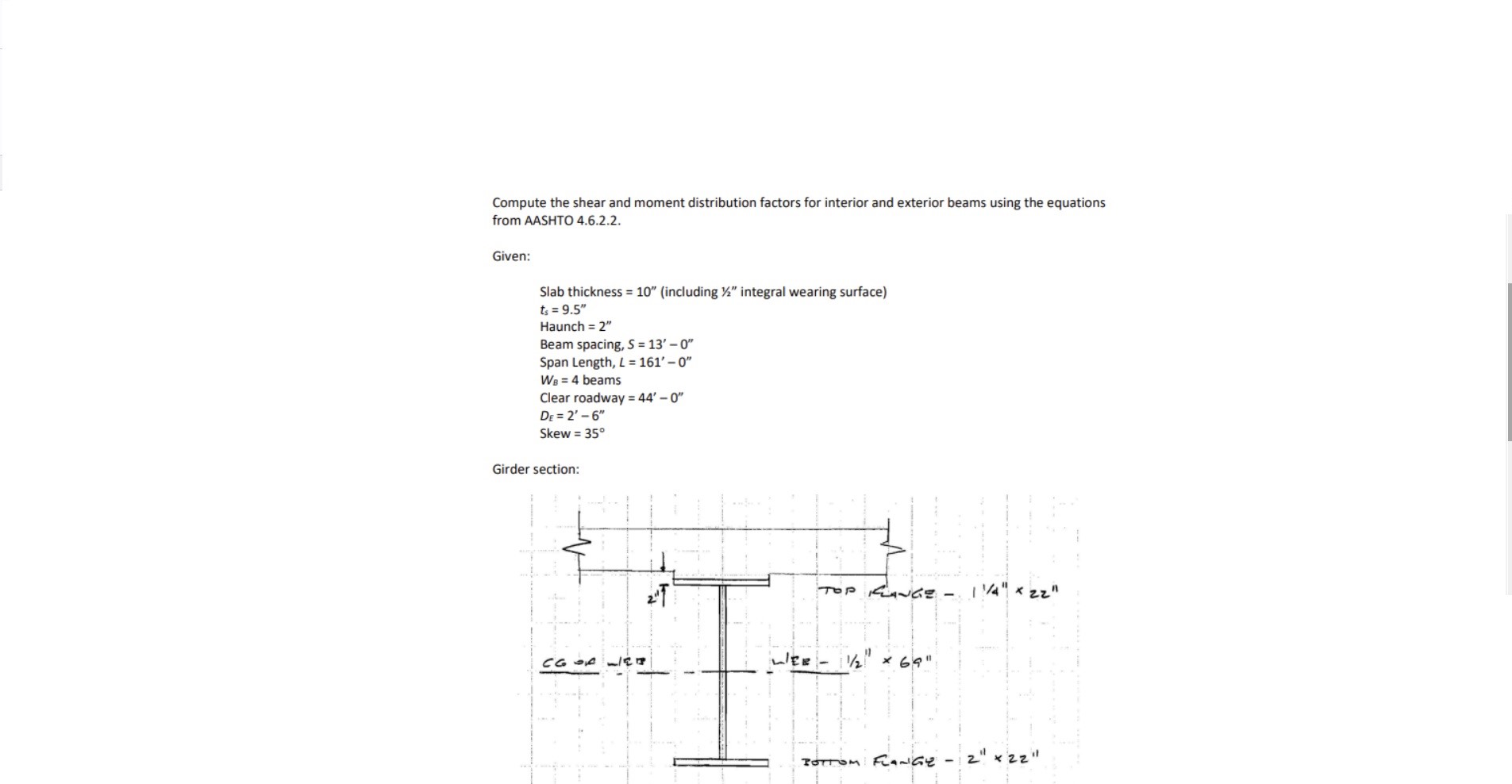 Compute shear and moment distribution factors for | Chegg.com
