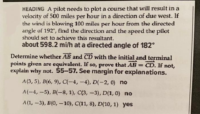 Solved HEADING A pilot needs to plot a course that will | Chegg.com Solved HEADING A pilot needs to plot a course that will | Chegg.com
