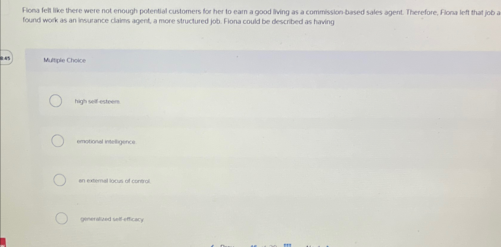 Solved Fiona felt like there were not enough potential | Chegg.com