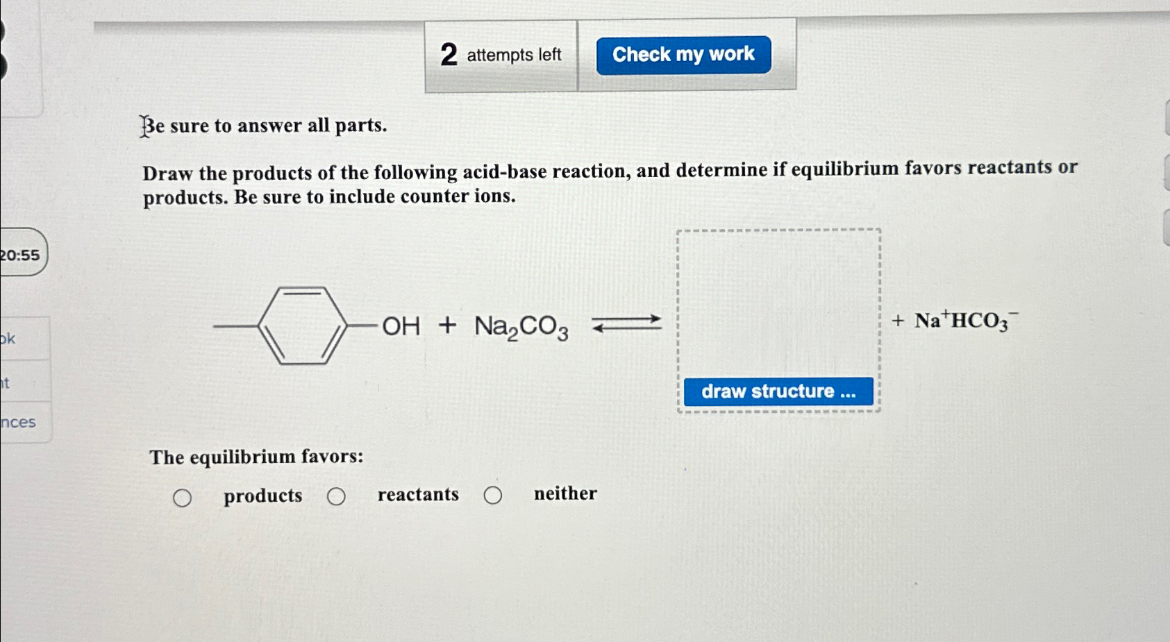 Solved 3e sure to answer all parts.Draw the products of the | Chegg.com