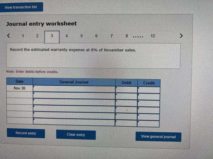 Solved Journal entry worksheet 6 7 Record the sales revenue | Chegg.com