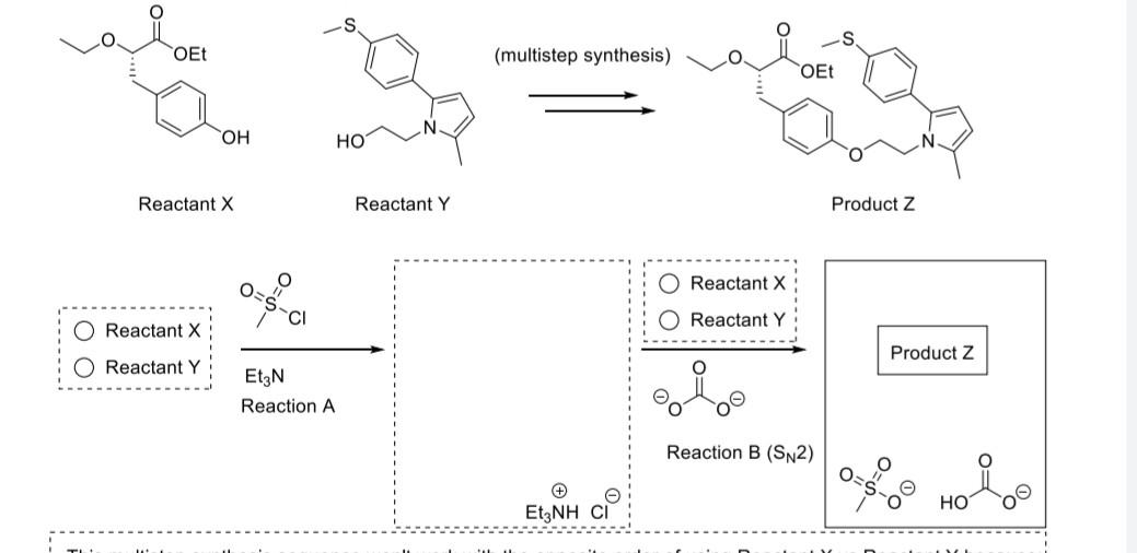 Solved Eo OEt (multistep synthesis) OEt OH HO Reactant X | Chegg.com