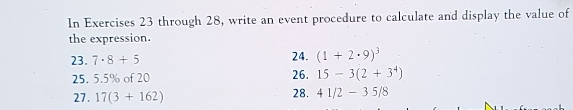 Solved In Exercises 23 ﻿through 28, ﻿write an event | Chegg.com