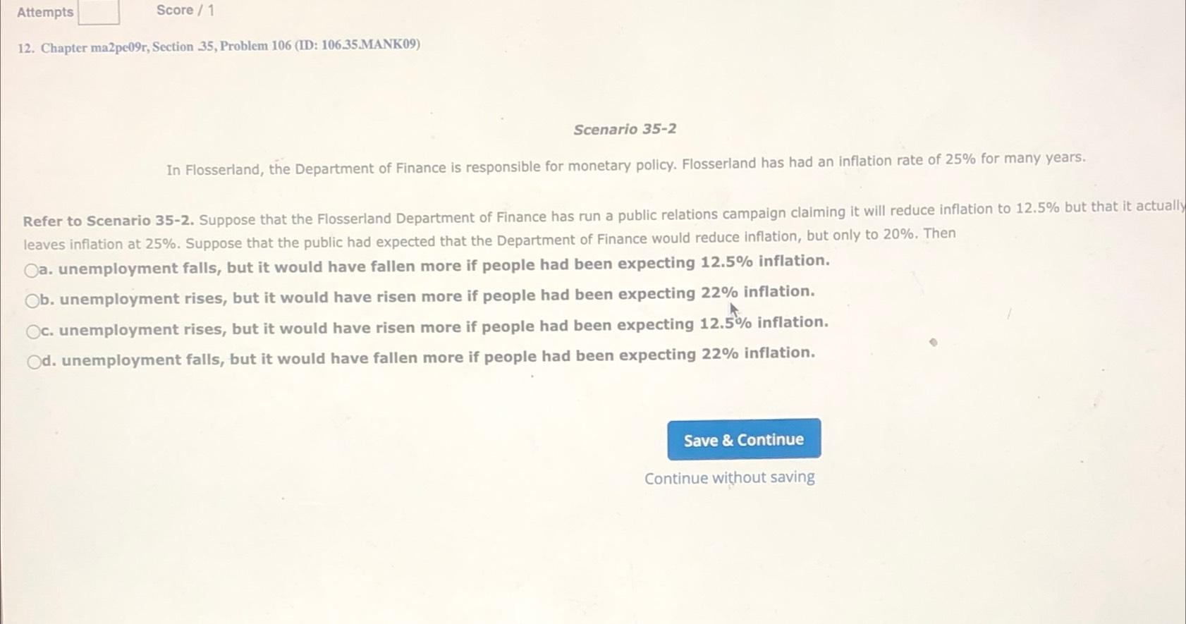 Solved AttemptsScore / 112. ﻿Chapter ma2pe09r, ﻿Section 35, | Chegg.com