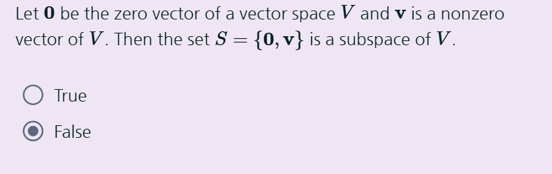 Solved Let 0 be the zero vector of a vector space V and v | Chegg.com Solved Let 0 be the zero vector of a vector space V and v | Chegg.com