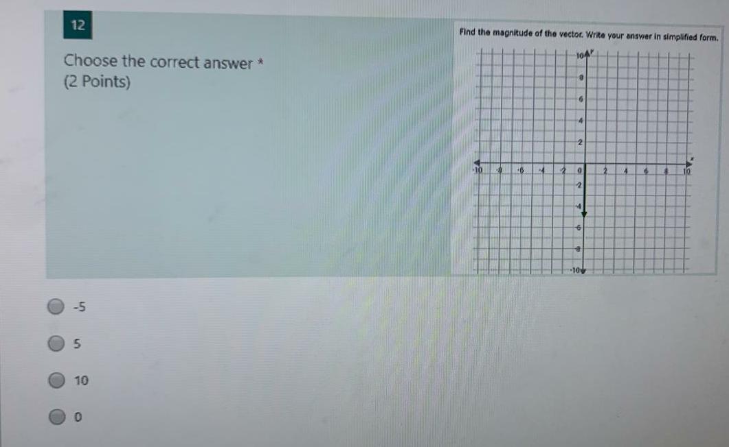 Solved 12 Find the magnitude of the vector. Write your | Chegg.com