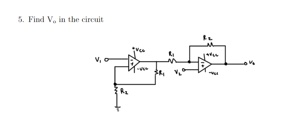 Solved Find Vo ﻿in the circuit | Chegg.com
