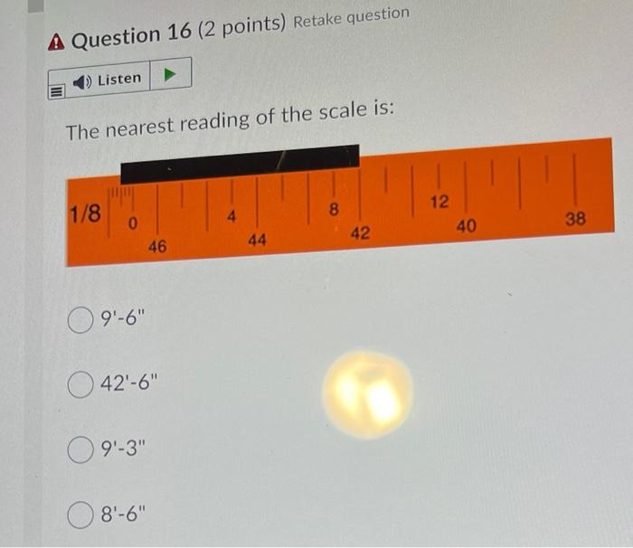 Solved A Question 16 (2 points) Retake question Listen The | Chegg.com