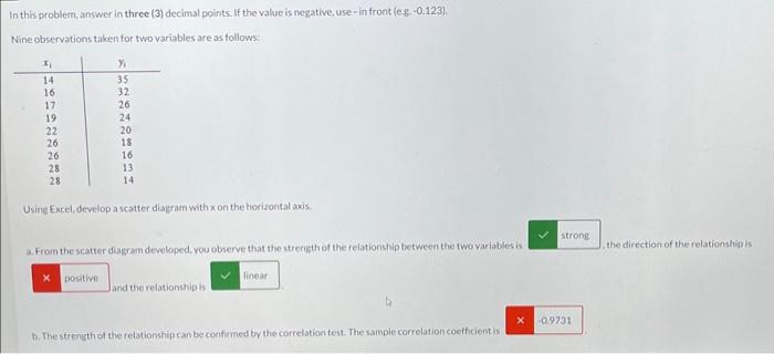 Solved In this problem, answer in three (3) decimal points. | Chegg.com