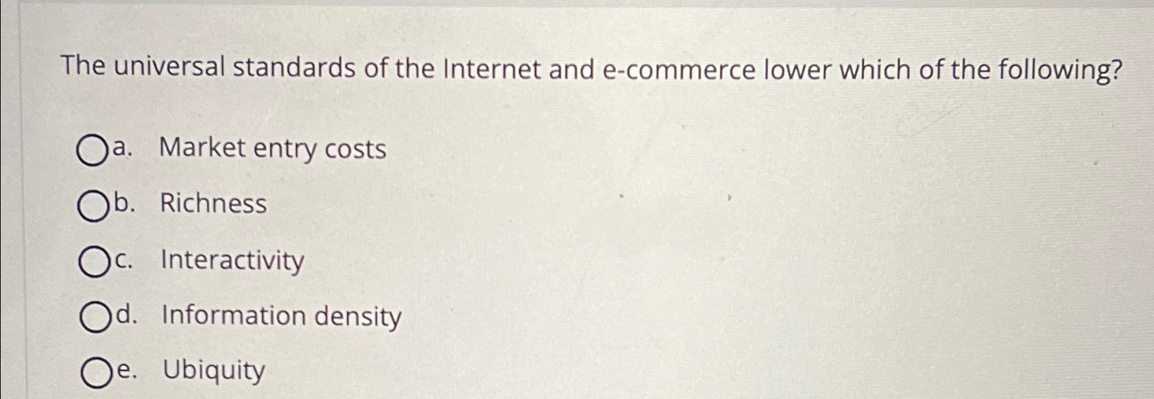 Solved The universal standards of the Internet and | Chegg.com