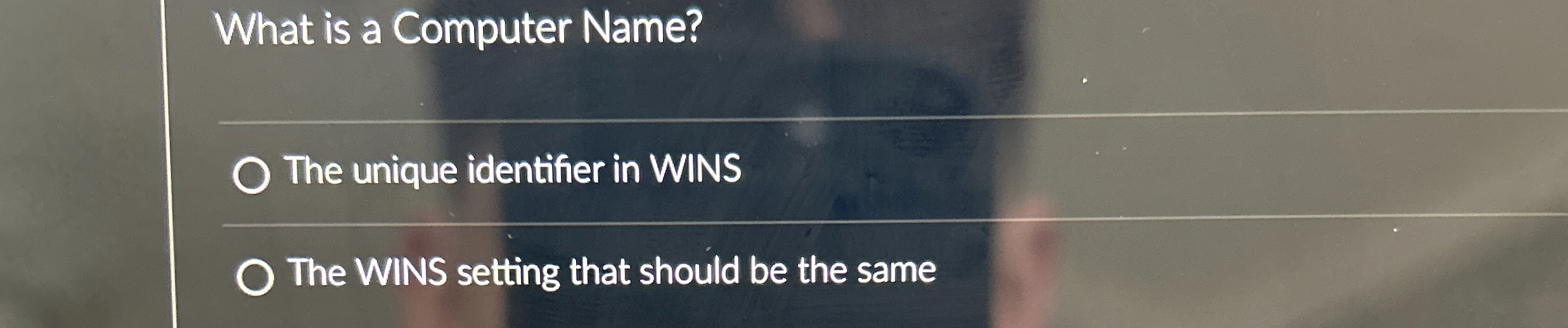 Solved What is a Computer Name?The unique identifier in | Chegg.com