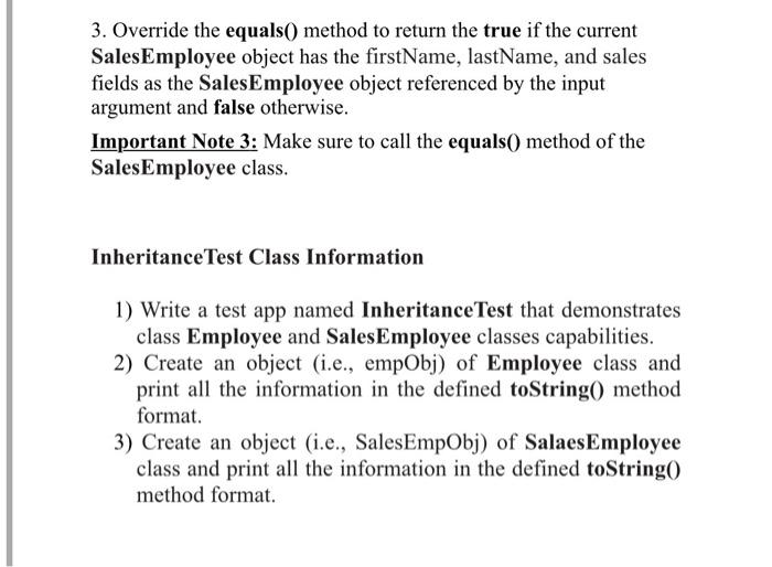 Solved Information Create a class called Employee that | Chegg.com