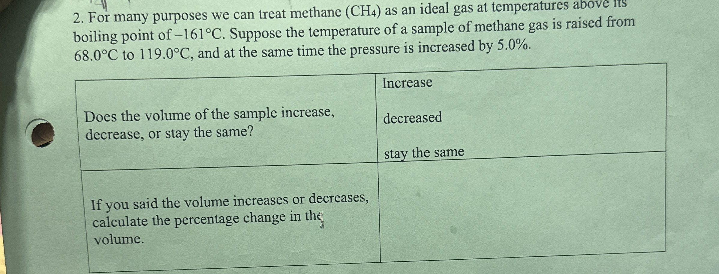 Solved For many purposes we can treat methane (CH4) ﻿as an | Chegg.com