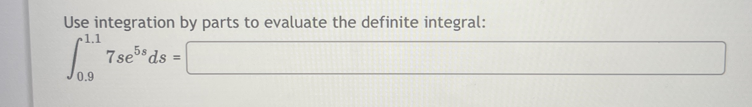 Use integration by parts to evaluate the definite | Chegg.com