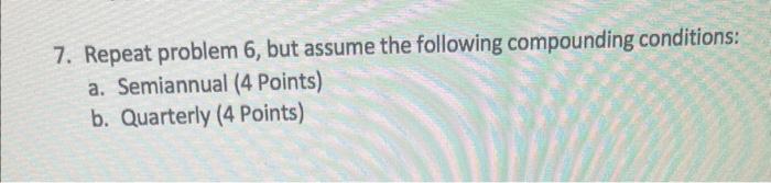 Solved Find the following values for a lump sum assuming | Chegg.com