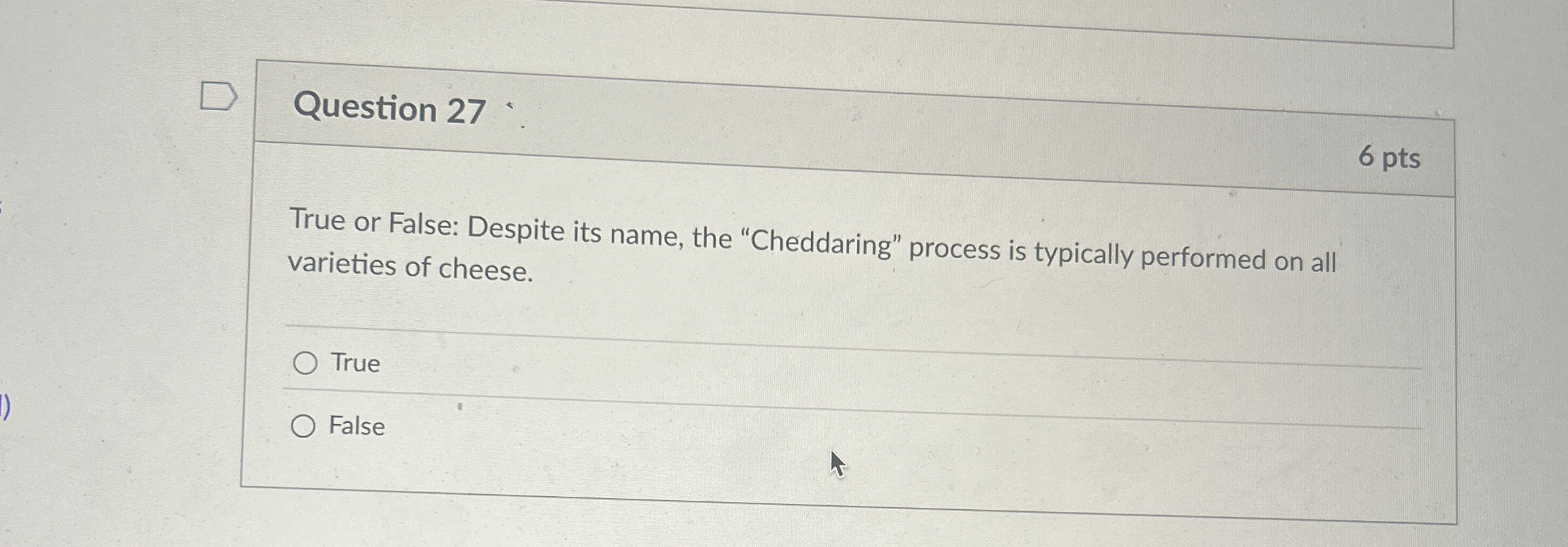 Solved Question 27True or False: Despite its name, the | Chegg.com
