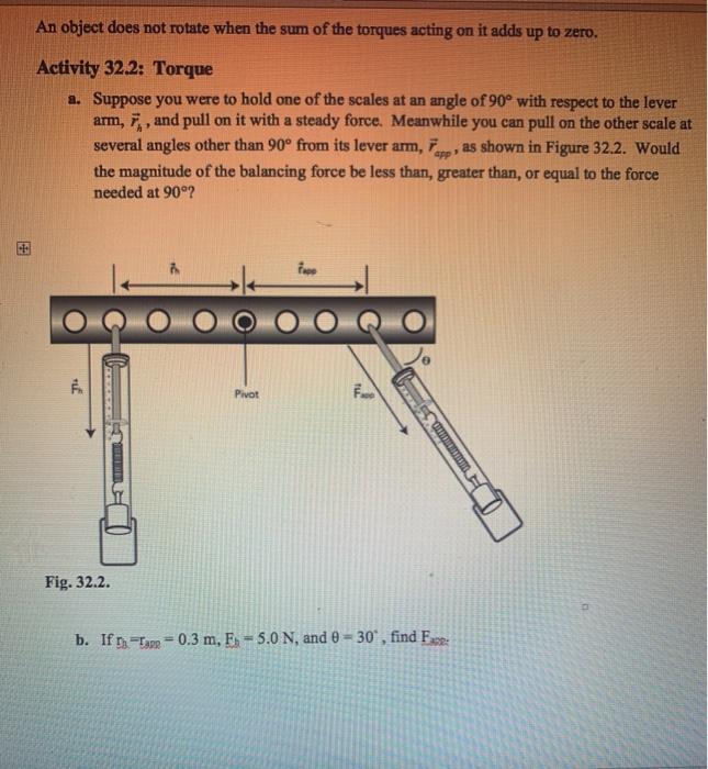 Solved An object does not rotate when the sum of the torques | Chegg.com
