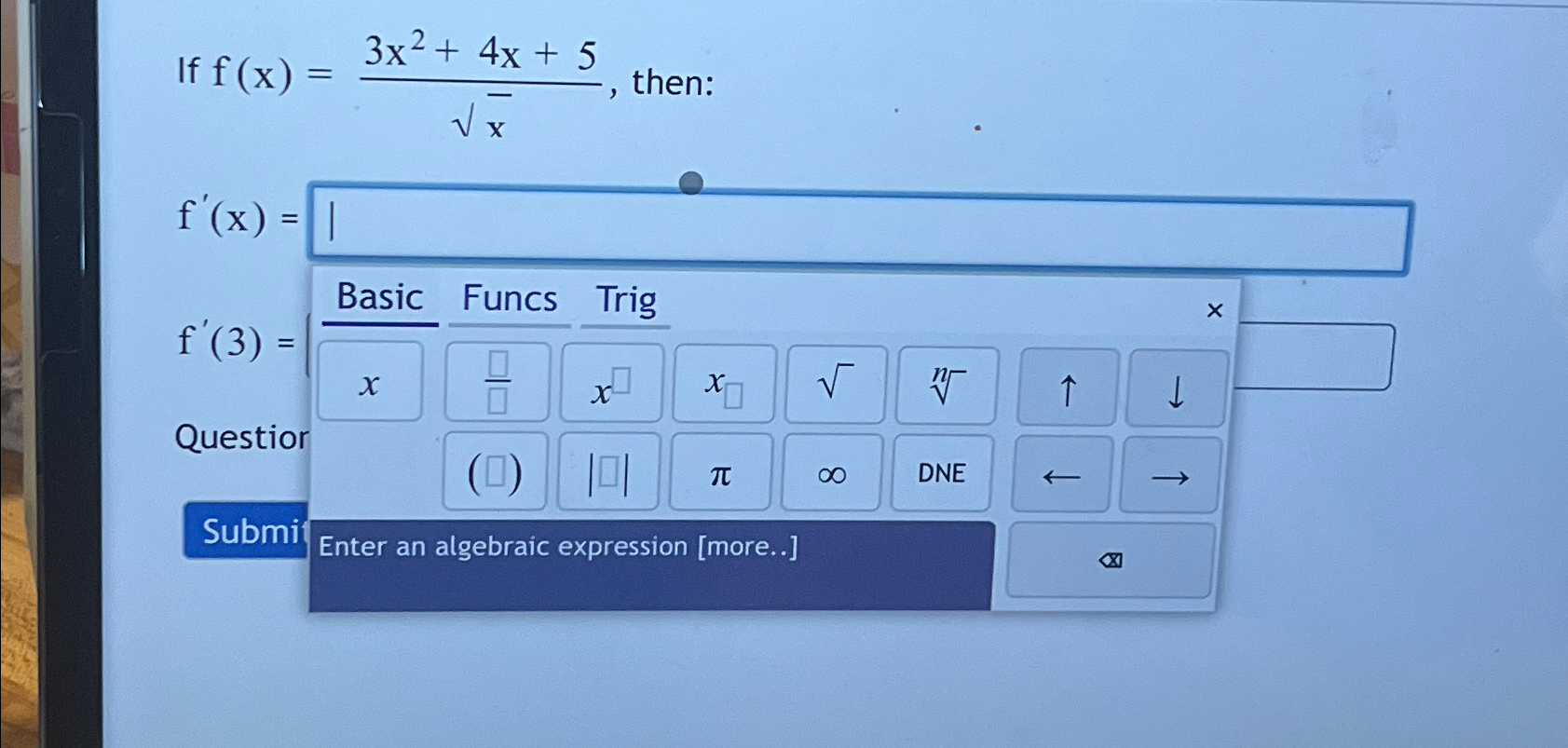 Solved If f(x)=3x2+4x+5x2, | Chegg.com