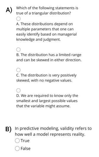 Solved A) Which of the following statements is true of a | Chegg.com