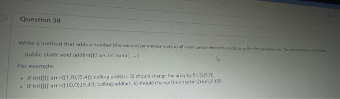 Solved Public Static Void Add Int L L Arr Int Num I In I 7501
