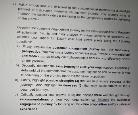 Solved Value propositions are delivered to the | Chegg.com