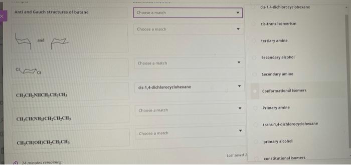 Solved cis-1,4-dichlorocyclohexane Anti and Gauch structures | Chegg.com