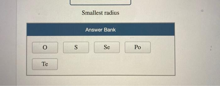 Solved Arrange these elements according to atomic radius. | Chegg.com