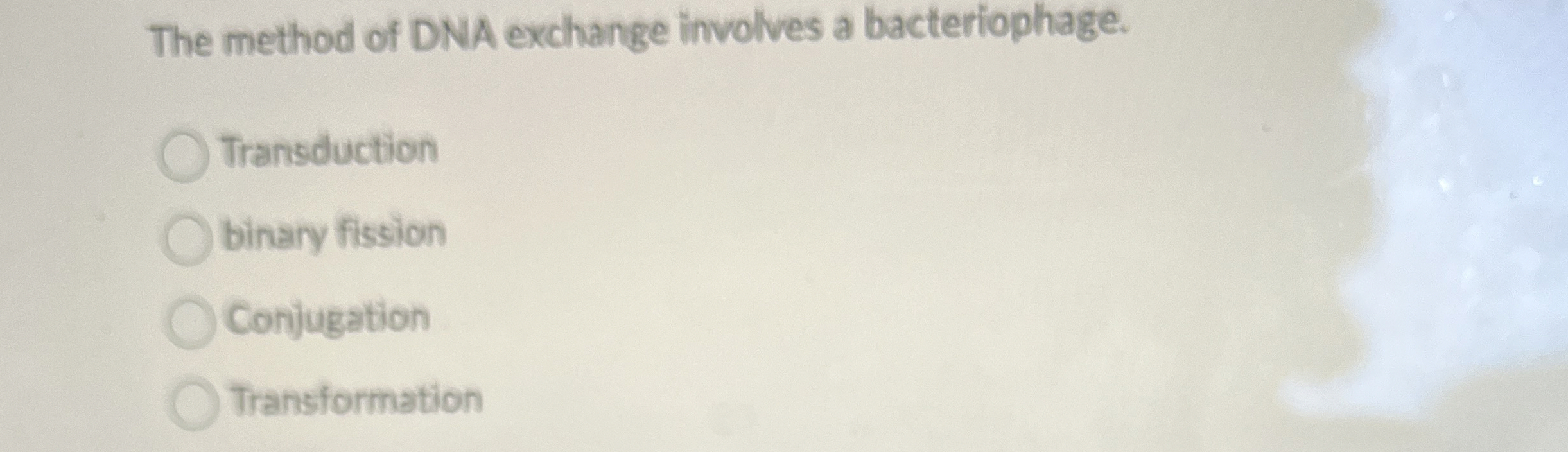 Solved The method of DNA exchange involves a | Chegg.com