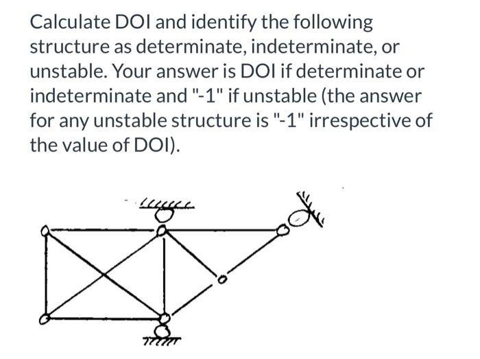 Solved Calculate DOI and identify the following structure as | Chegg.com