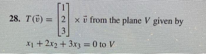 Solved find the determinant of the linear transformation | Chegg.com